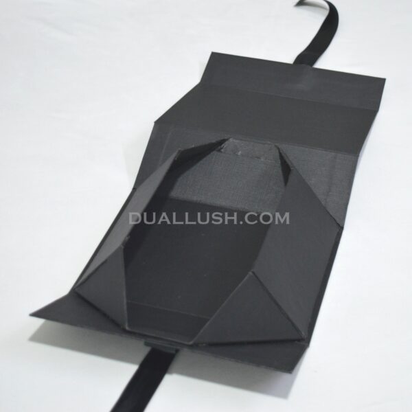 Custom Foldable Packaging Box: Ribbon Bow Closure Box - Duallush Designs